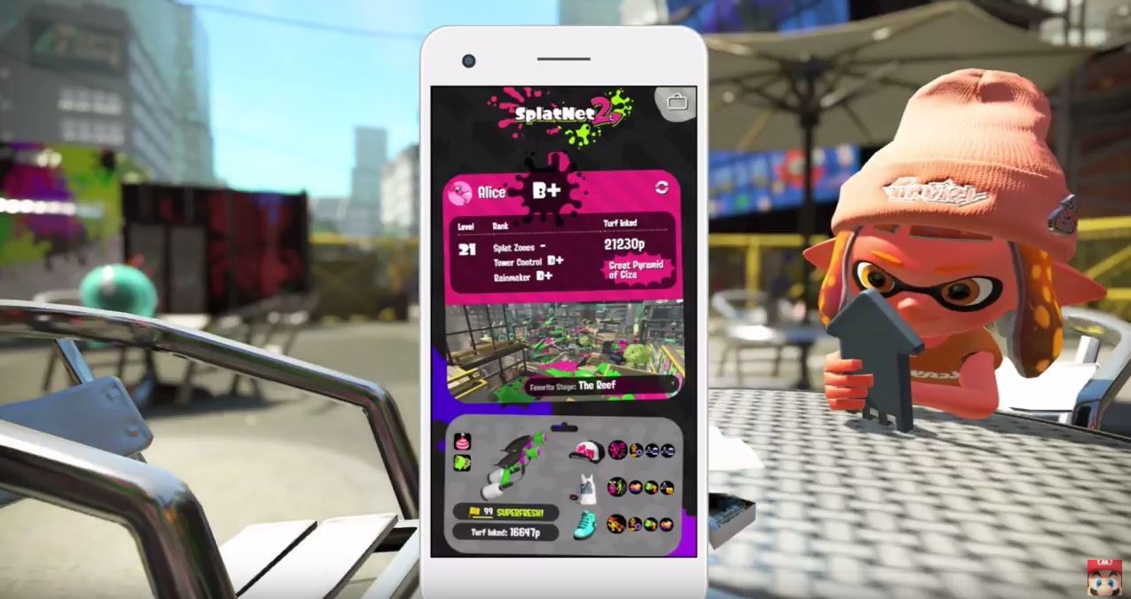 SplatNet 2, la app chat de voz de Splatoon 2 y mucho más
