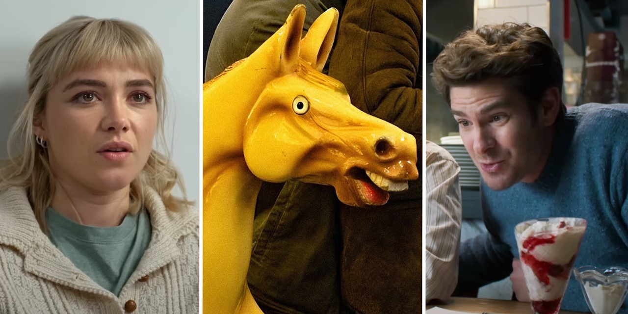 Andrew Garfield, Florence Pugh y el meme del caballo del tiovivo de We ...