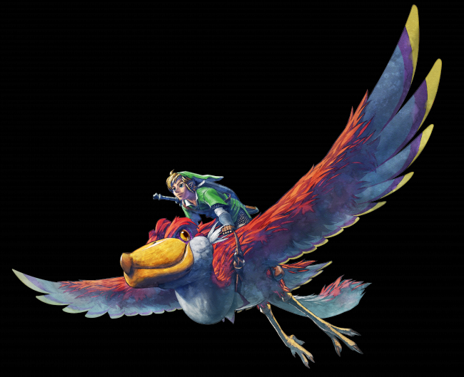 Volando en Zelda Skyward Sword