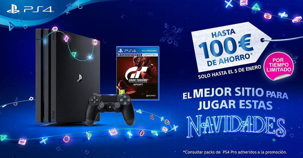 Los packs de PS4 Pro, 100€ más baratos en rebajas de Navidad