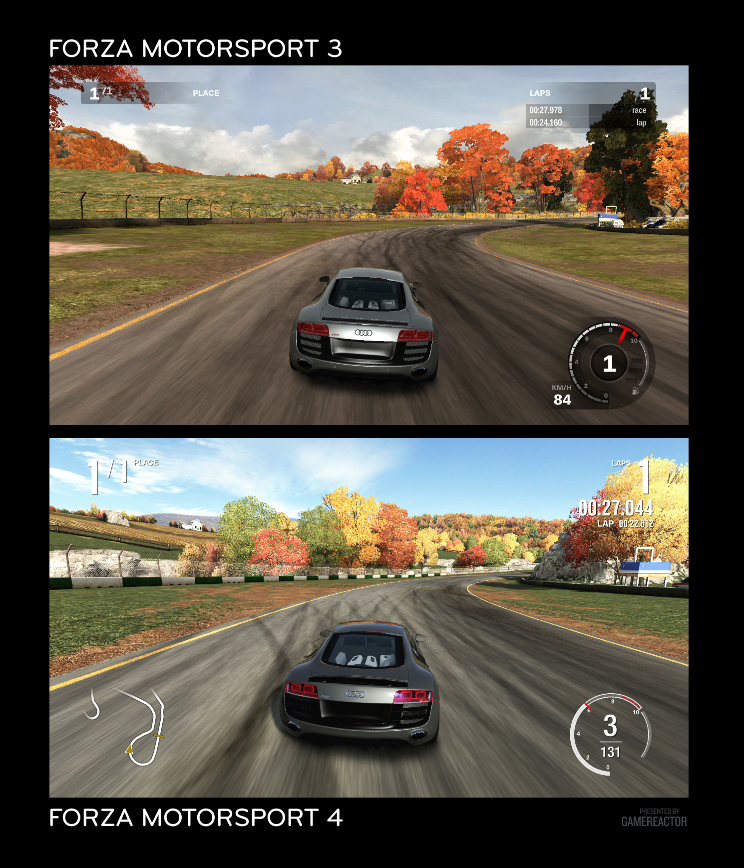 Comparativa: Forza 3 vs Forza 4