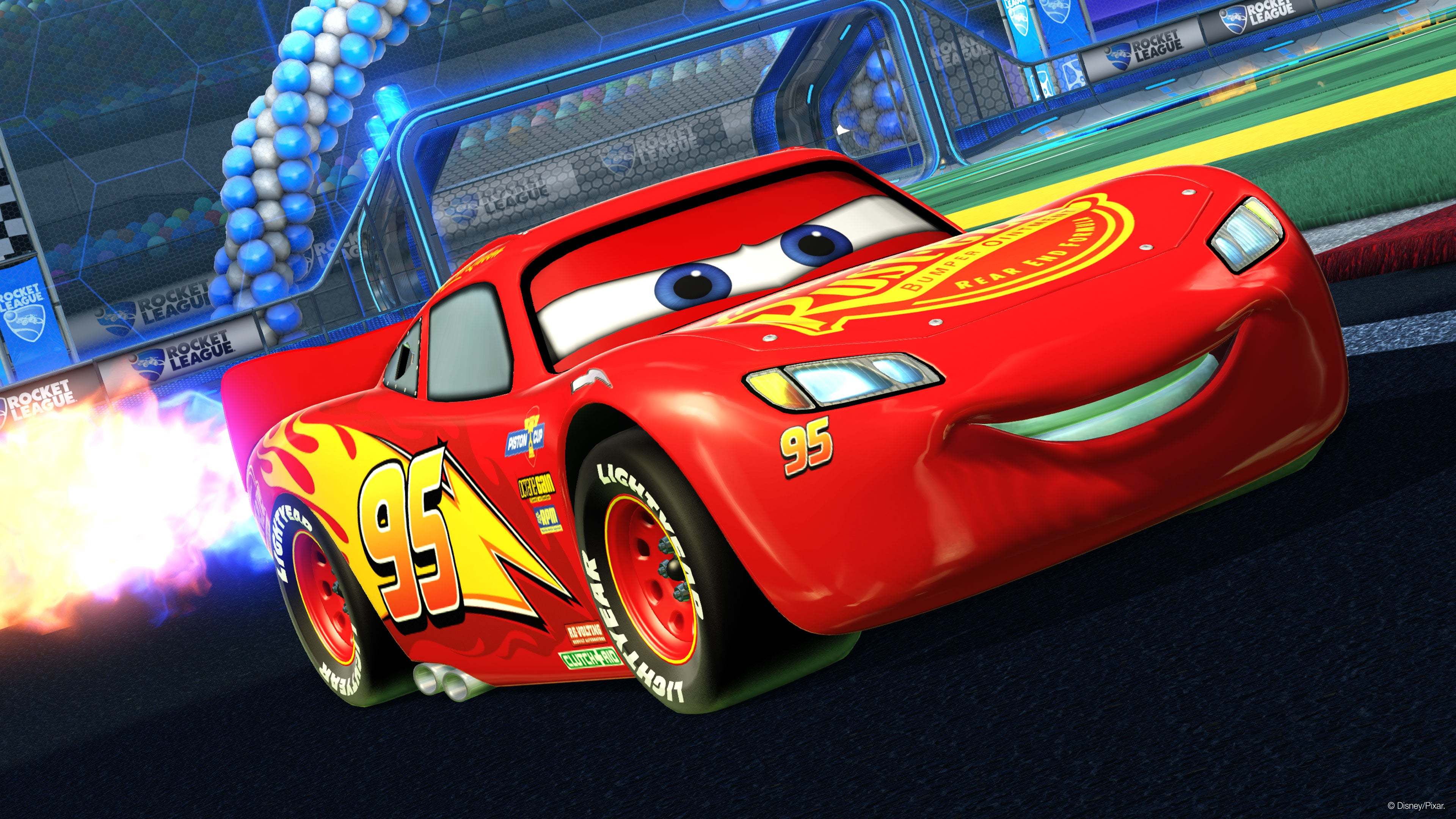 Rayo McQueen llega hoy a Rocket League