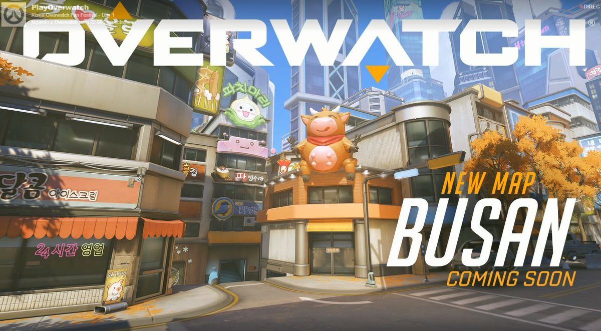 Busan es el nuevo mapa de control de Overwatch y llega hoy