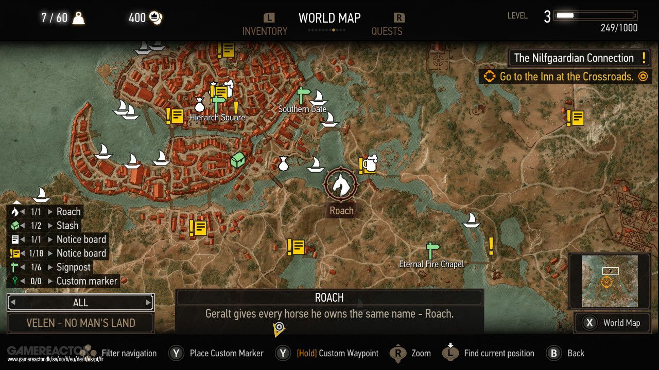 El diseñador de The Witcher 3 se disculpa por el mapa sobresaturado