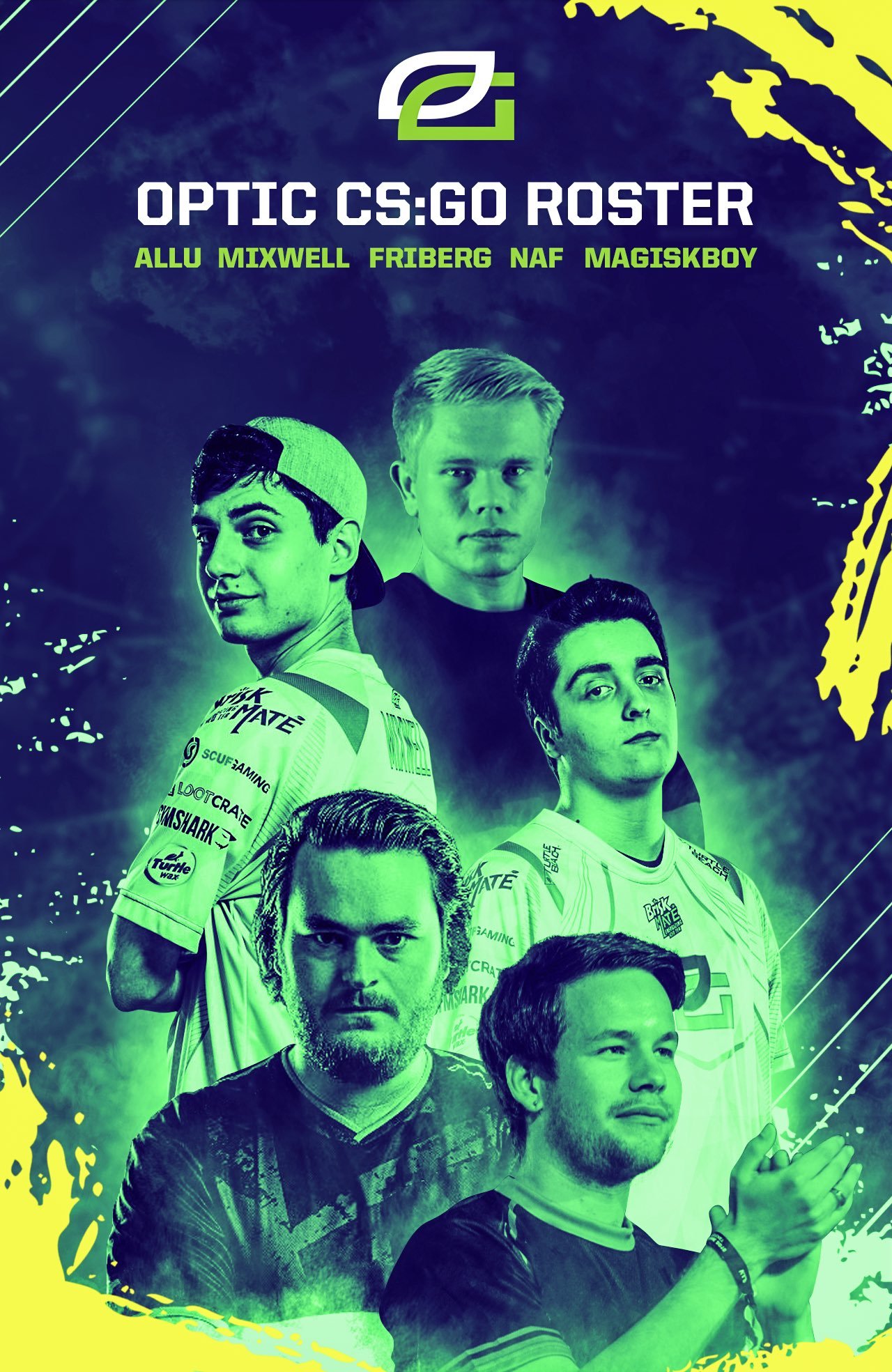 OpTic Gaming unveil their new CS:GO roster