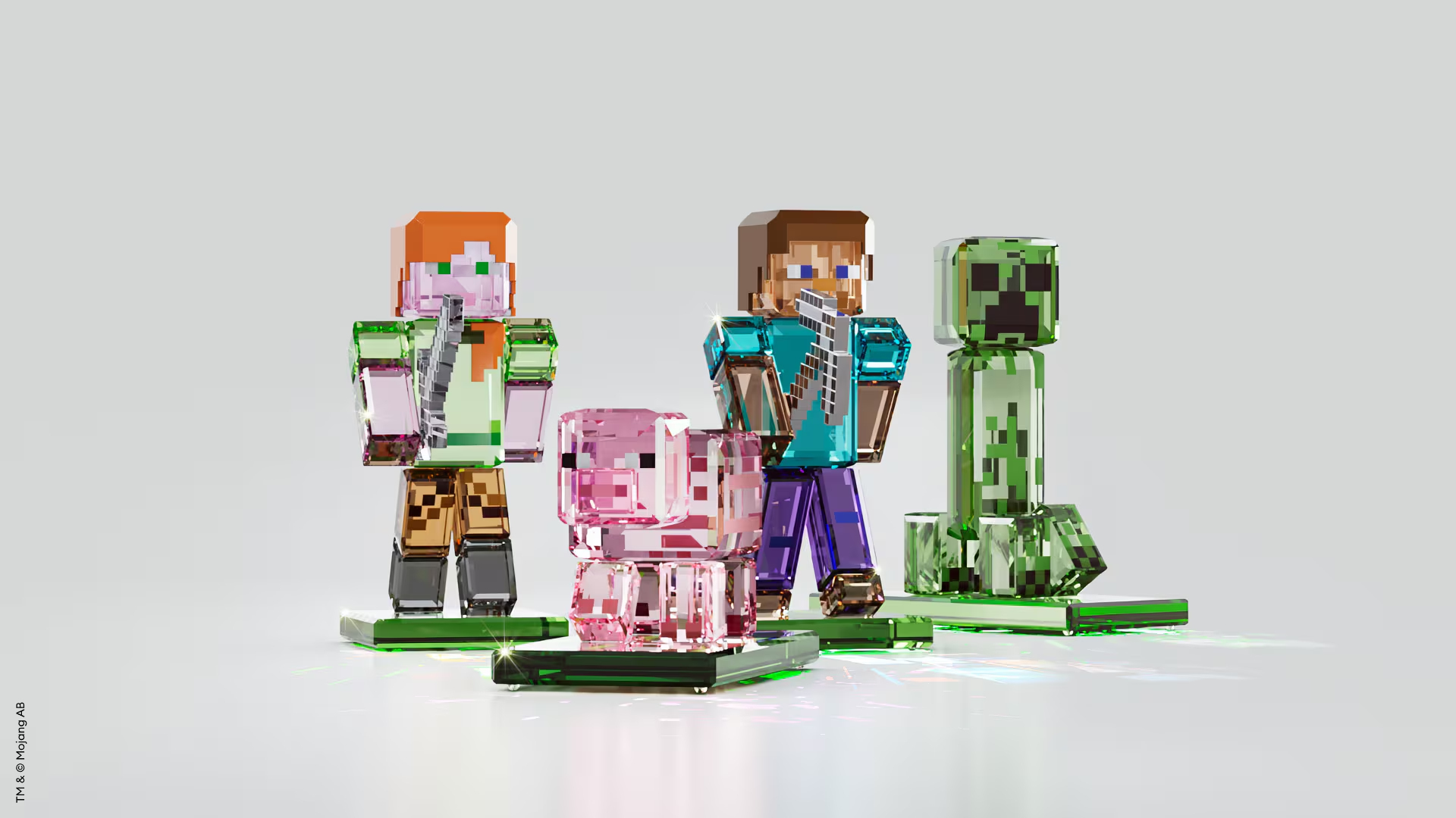 La casa Swarovski lanza una línea de joyas inspiradas en Minecraft