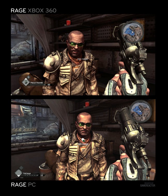 Rage PC contra Rage Xbox 360