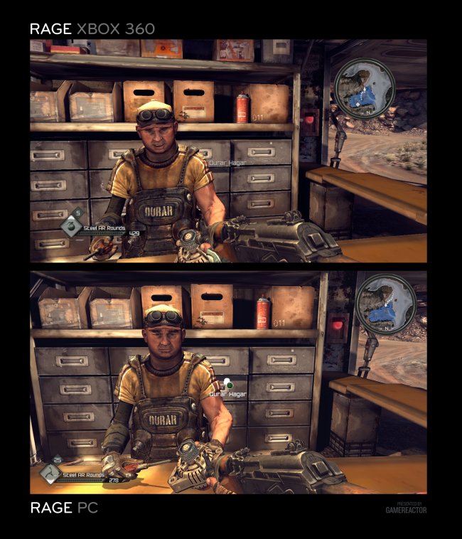 Rage PC contra Rage Xbox 360