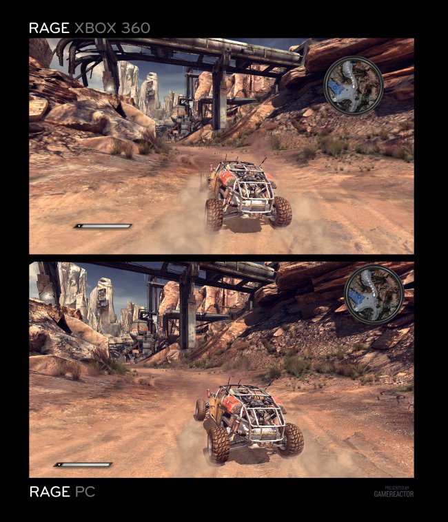 Rage PC contra Rage Xbox 360