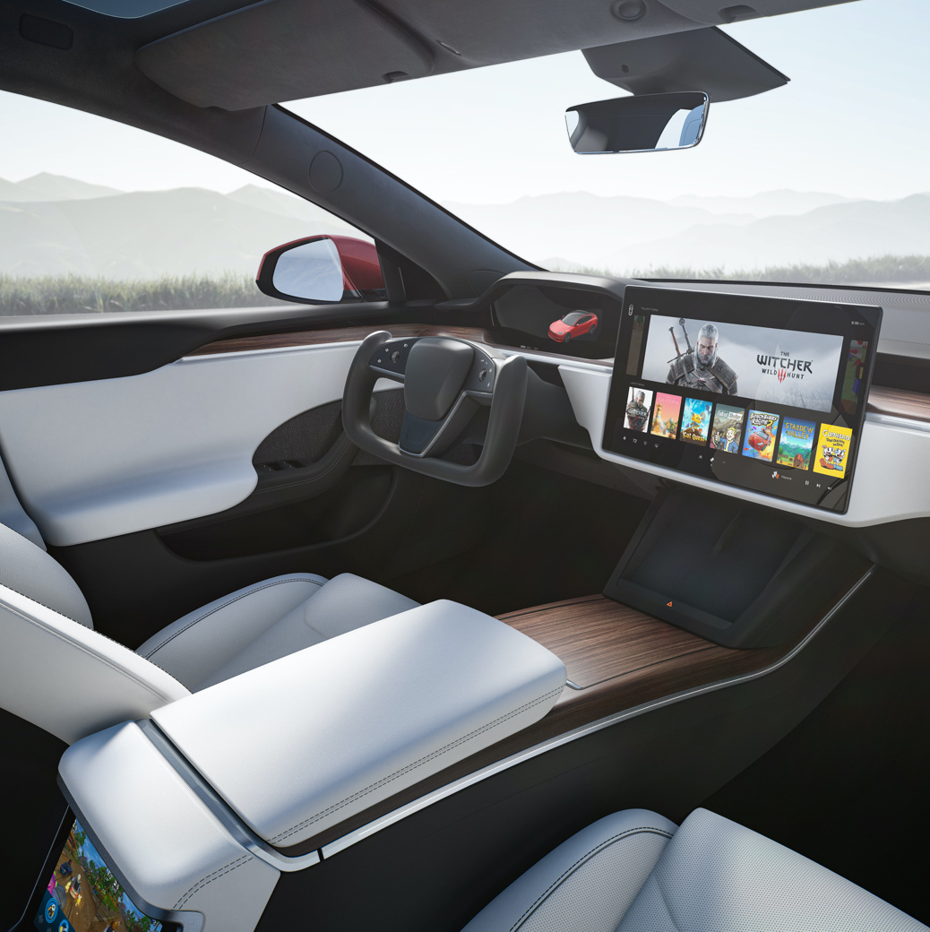El nuevo Tesla Model S corre The Witcher 3 y Stardew Valley