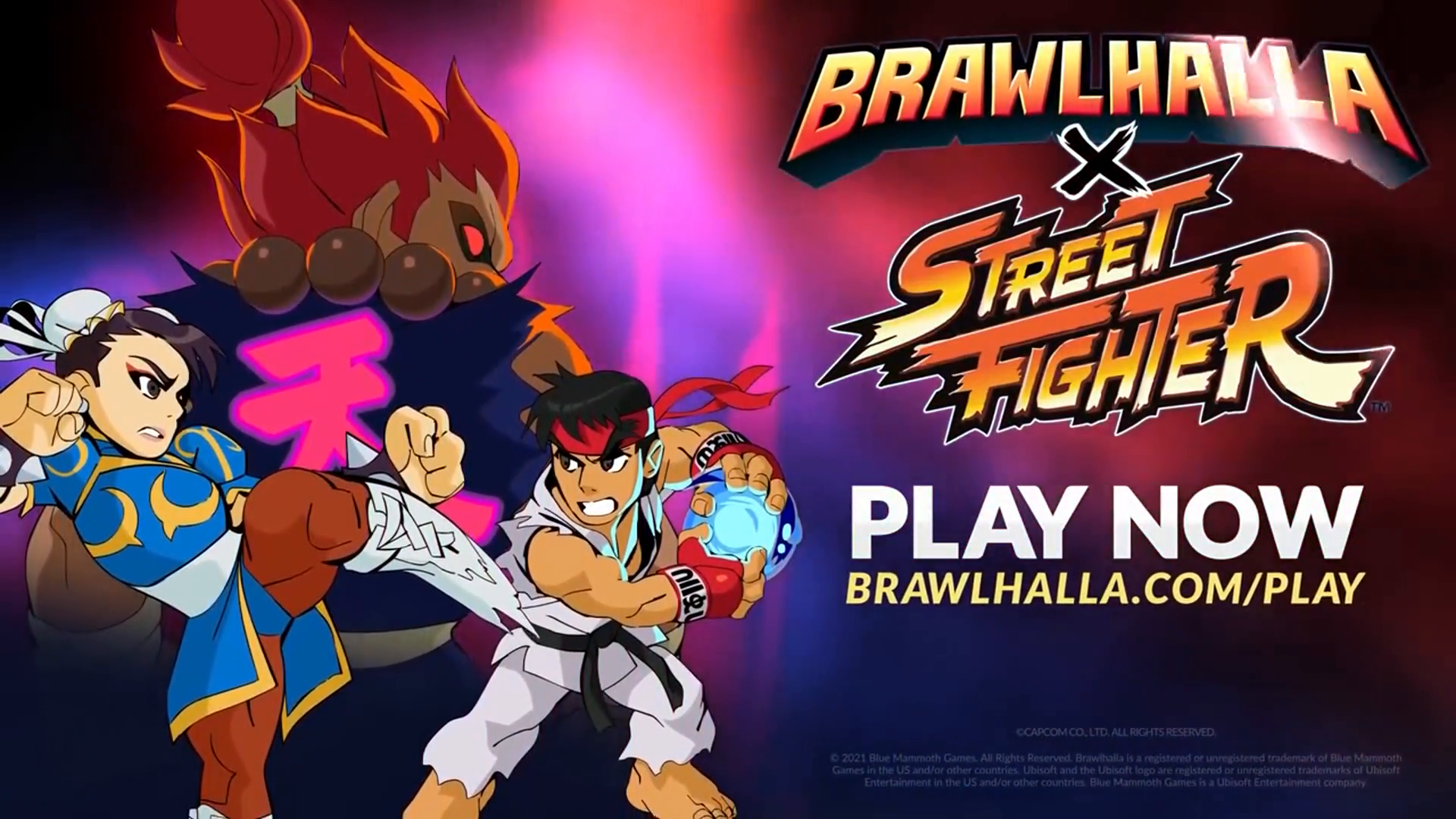 Ryu, Chun-Li y Akuma ya son personajes de Brawlhalla
