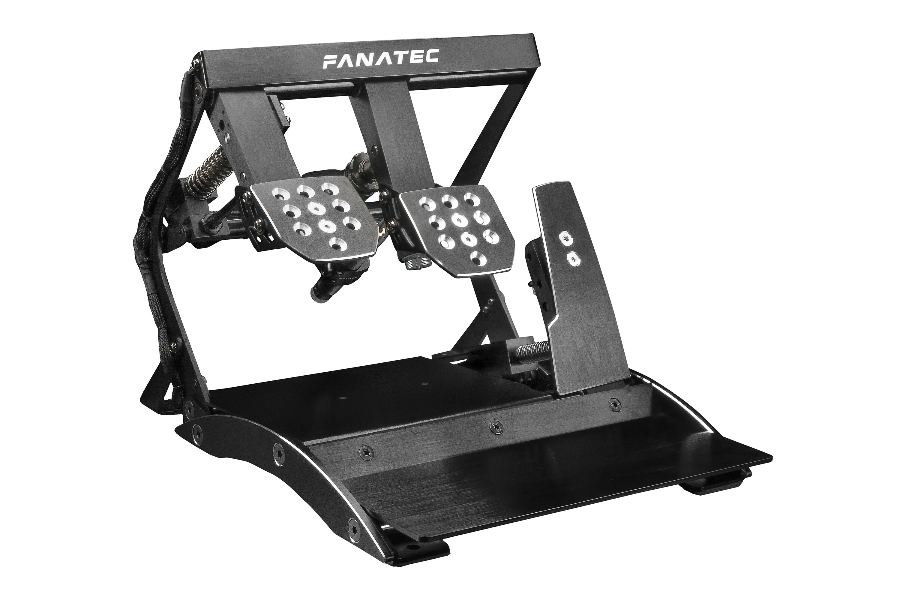 Fanatec actualiza su base de volante a V2.5 y presenta pedales invertidos