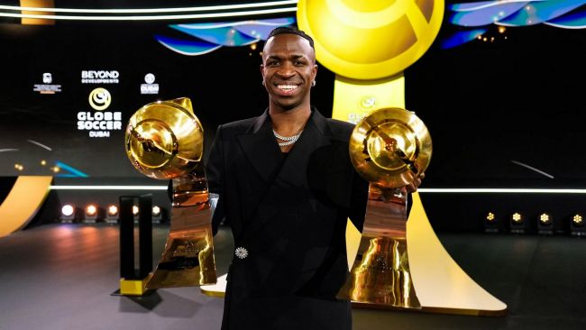 El Real Madrid y Vinícius Jr. arrasan en los Globe Soccer Awards 2024