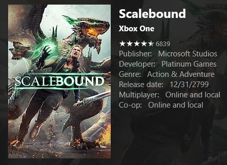 Scalebound, retrasado al año 2799